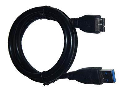 China Black Round USB3.0 A Male to Micro Charge Cable for sale