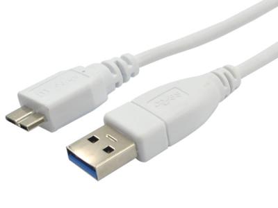 China White Round USB3.0 A Male to Micro Micro Charge Cable for sale