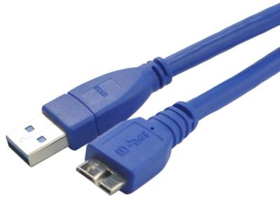 China Blue Round USB3.0 Charging & Syncing Cable to Micro USB Cable for sale