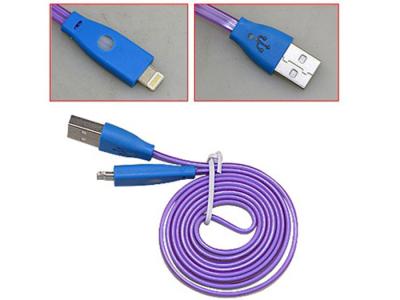 China USB2.0 A Male to 8pin Lightning connector Cable for Apple with Braided Nylon Fabric Mesh for sale