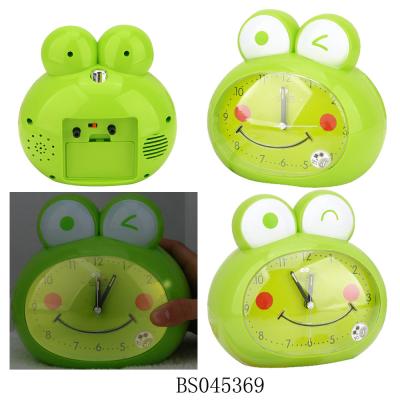 China Lovely frog alarm clock table clock for kids for sale