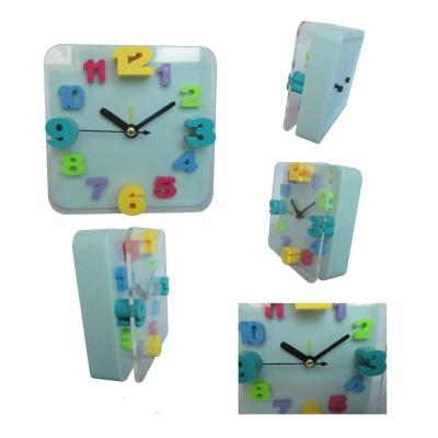China Square digital clock with glass for sale