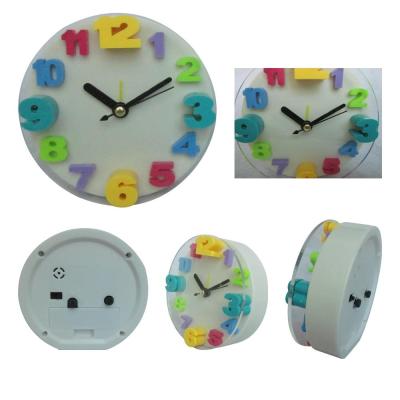 China Round digital clock with glass for sale