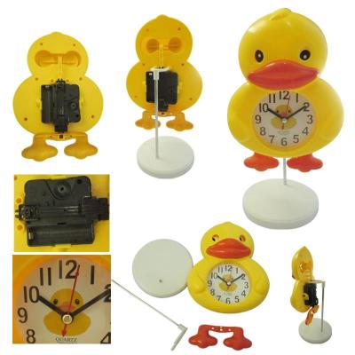 China Rhubarb duck design alarm clock for home decoration for sale