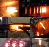 China Automatic Feeding Connecting Rod Turnkey Induction Billet Heater with Sorting and Temperature Control for sale