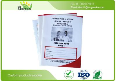 China Education Institutions Lined Exercise Books with CMYK Printing Soft Cover ROHS for sale
