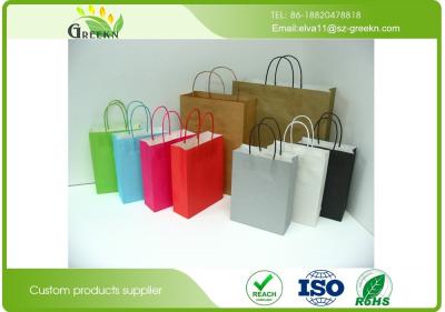 China Die Cutting Printed Paper Gift Bags , Kraft Personalized Paper Gift Bags for sale
