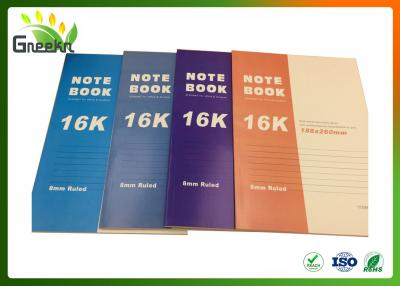China 8mm Ruled Line Exercise Notebooks for Note-taking , 188 * 260mm Size for sale