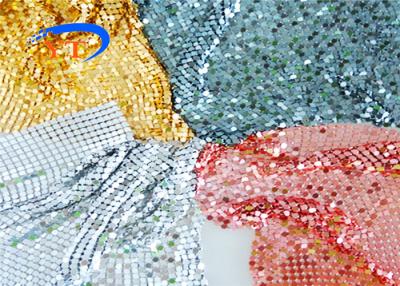 중국 3mm 스팽글 메쉬 패브릭 천 의복 금속 메쉬 패브릭 45*150cm 판매용