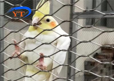 China 316 Flexible Galvanized Diamond Wire Mesh For Animal Enclosures 7x19  1.2mm for sale