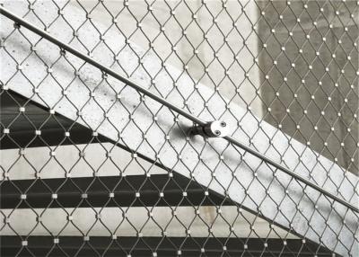 China 80x80mm Ferrule Stainless Steel Fence Mesh X Tend Inox Cable Webnet Wire Mesh for sale