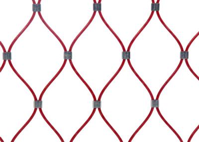 China Staircase Railing 2.4mm Inox Wire Mesh 316L Diamond Shape Metal Mesh for sale