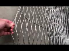 corda Mesh Stairs Railing High Strength del puntale di acciaio inossidabile di 2.0mm 60*105mm