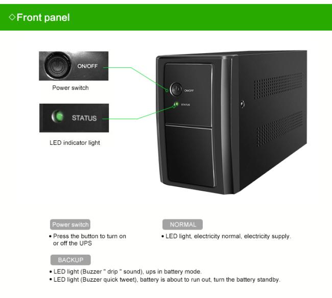 Computer Offline UPS 650va 850va 1000va 1500va High Quality Modified Sine Wave with AVR CE