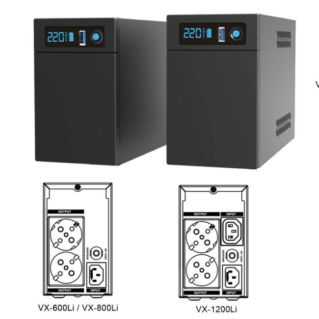 Line Interactive Simulated Sine Wave PWM UPS 600VA 1200VA For Home Appliance 2