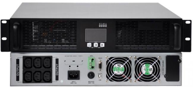 6Kva UPS em linha de alta frequência 1 tipo onda de seno pura 0 da cremalheira da fase de UPS