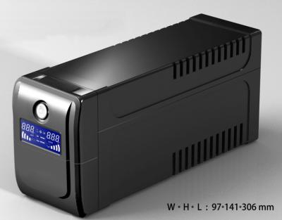 China a linha UPS interativo de 1KVA 1.5KVA alterou o carregamento automático da onda de seno com a capa de plástico do metal à venda