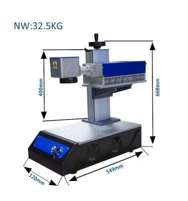China 3W 5W UV Laser Engraving Machine UV Laser Marker For Rubber 0.02mm Accuracy for sale
