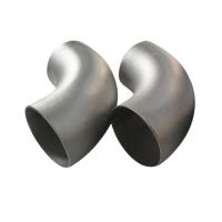 China Large Caliber Titanium Elbow 45° 60° 90° Titanium Alloy Elbow Custom Processing Gr2 Gr5 for sale