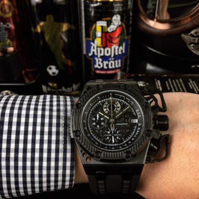 China AP Survivor Limited Edtion Black Strap PVD chrono Watch - 1W0012 for sale