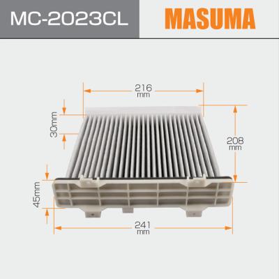 Cina 1995-2005 MITSUBISHI PAJERO Filtro di cabina con carbone attivo da MC-2023CL MASUMA in vendita