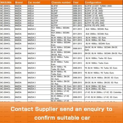 China MC-2044CL MASUMA Autosysteem Kabineluchtfilter voor MAZDA AXELA Limousine BL Te koop