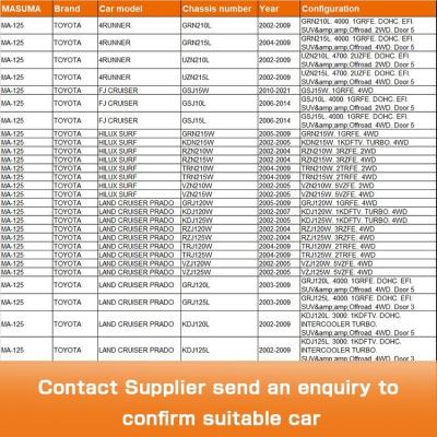 Cina Sì MA-125 MASUMA Sistema di sospensione automatico Tecnologia Sistema di controllo ibrido 48710-35050 Per TOYOTA 4 in vendita