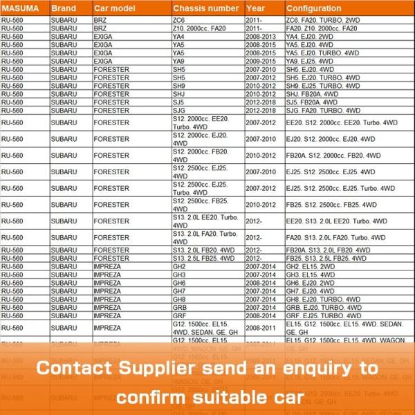 Quality MASUMA Auto Car Accessories Suspension Bush for 2008- V64W 4D56T 20204SG000 for sale
