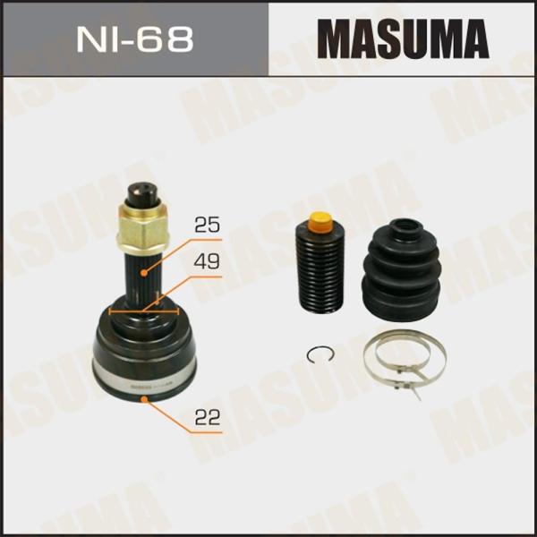 Quality NI-68 MASUMA Auto Inner C.V. Joint for Nissan March AK12 1KDFTV 39100-AX000 for sale