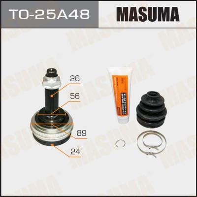 China TO-25A48 MASUMA NO. Auto Body Systems buitenste aandrijfas CV verbindingen voor TOYOTA CALDINA Te koop