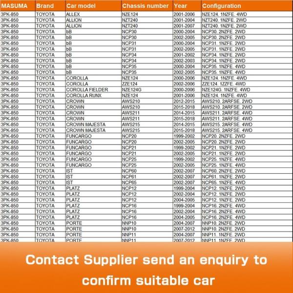 Quality OEM 3PK-850 MASUMA Auto Spare Part Transmission Parts Three V Belt 46129991 for sale