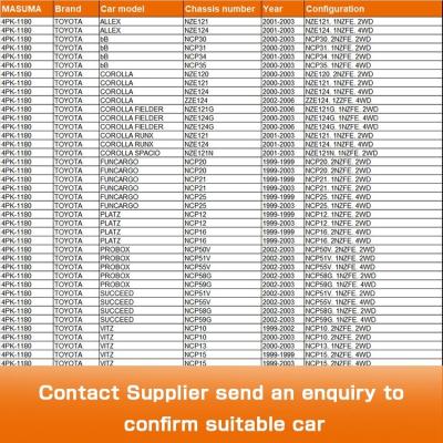 China Op maat gemaakte ondersteuning ODM 4PK-1180 MASUMA Auto Transmission Parts voor Toyota Corolla Te koop