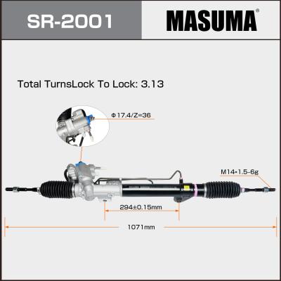 Cina Sì SR-2001 MASUMA RHD Guida idraulica per Nissan Teana Maxima 49001-JN00A 49001-JN03A in vendita