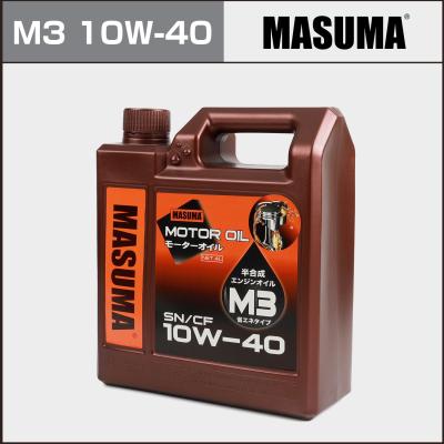 China MASUMA Auto Car Gasoline Oil M3 10W-40 SN Semi Synthetic Engine Oil 4L for sale
