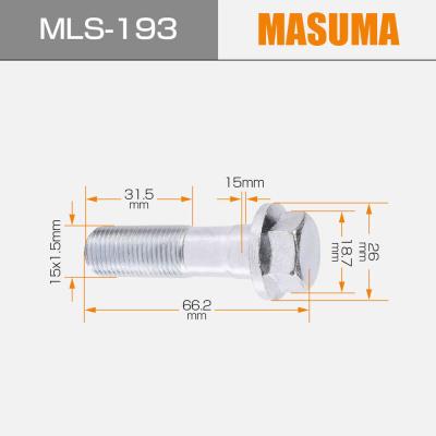 Cina Sì MLS-193 MASUMA Fornitori Ricambi auto Noce per bulloni per auto TOYOTA COROLLA 90105-15001 AT211G in vendita