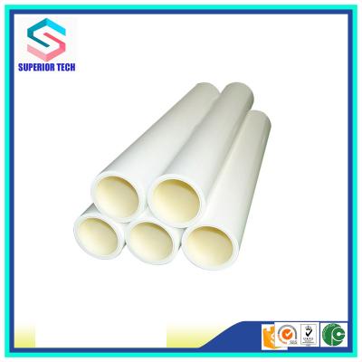 China Machine dust sticky roller for dust cleaning machine white and blue ID76.2mm*20m for sale