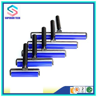 China Silicon sticky roller for clear room, manual blue silicon sticky roller for dust removal 4
