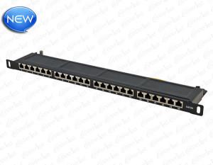 China FTP Half-u Cat.6A 10G Patch Panel 24Port Krone IDC ftp half-u cat.6a patch panel 24port krone idc, China, manufacturers, for sale