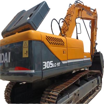 China 30500 KG Machine Gewicht Hyundai305LC-9 Crawler Excavator 215 kw Gebruikte Hyundai Excavator Te koop