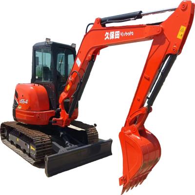Cina Fornitura 5.5 tonnellate Kubota U55 escavatore Mini escavatore usato con 0.5m3 capacità di secchio in vendita