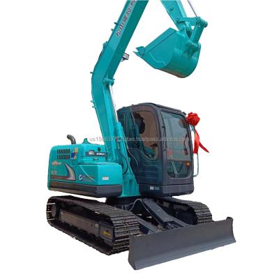 Cina Escavatore usato Kobelco SK75-8 dal Giappone con valvola idraulica originale e secchio 0.5M3 in vendita