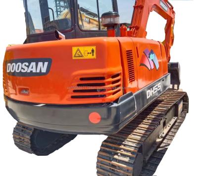Cina Escavatore DOOSAN DH55 di seconda mano 6TON Good Efficiency Hydraulic Construction Machine in vendita