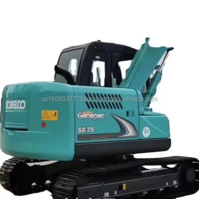 中国 42kw Kobelco SK75-8 オリジナル水力バルブ付き中古水力クローラー掘削機 販売のため