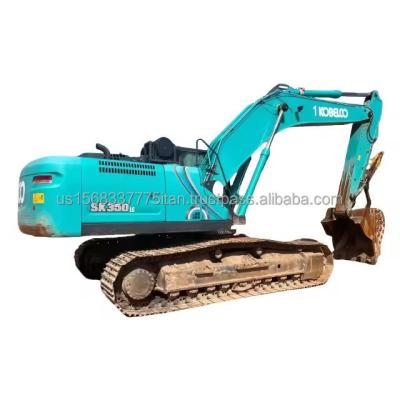 China Oorspronkelijke hydraulische klep Gebruikte 35 ton Kobelco SK350 graafmachine met goede prestaties Te koop