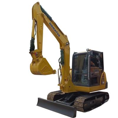 China 5.6 ton Komatsu PC56 Mini Digger Crawler Excavator met lage bedrijfskosten uit Japan Te koop