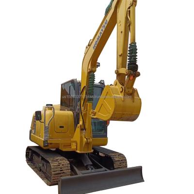 Cina Escavatore a trascinatore Komatsu PC56-7 usato con scarse ore di lavoro e peso operativo di 5 tonnellate in vendita