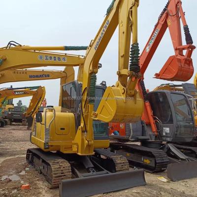 Cina Escavatore a trascinatore Komatsu PC56-7 usato con scarse ore di lavoro e peso operativo di 5 tonnellate in vendita