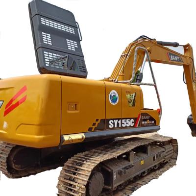 China 15 ton graafmachines SY155 Originele hydraulische pomp en uitstekende prestaties voor de bouw Te koop