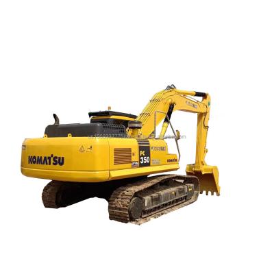 China 1.4M3 Emmercapaciteit Komatsu PC350 Graafmachine Japan Gebruikt met originele hydraulische cilinder Te koop