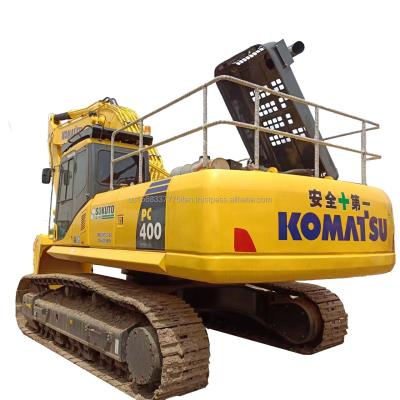 China Tweedehands Komatsu PC400-7 graafmachine met originele hydraulische klep in Shanghai Te koop